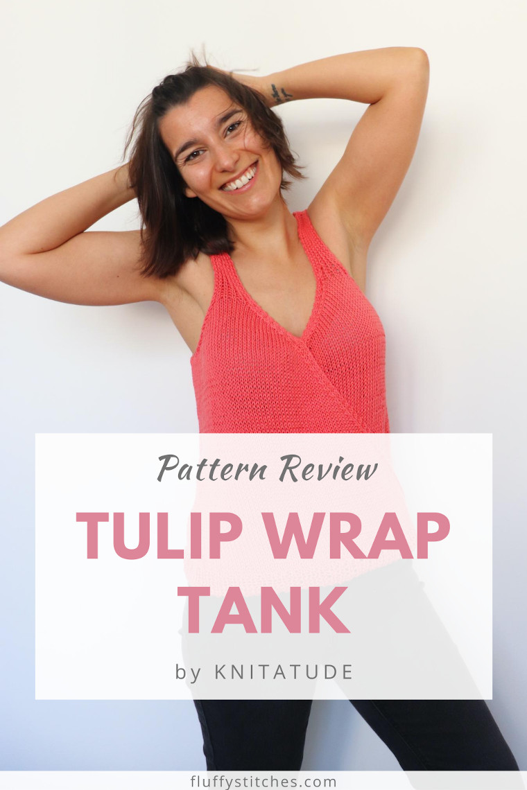 Knit Tulip Wrap Tank by Knitatude | Fluffy Stitches